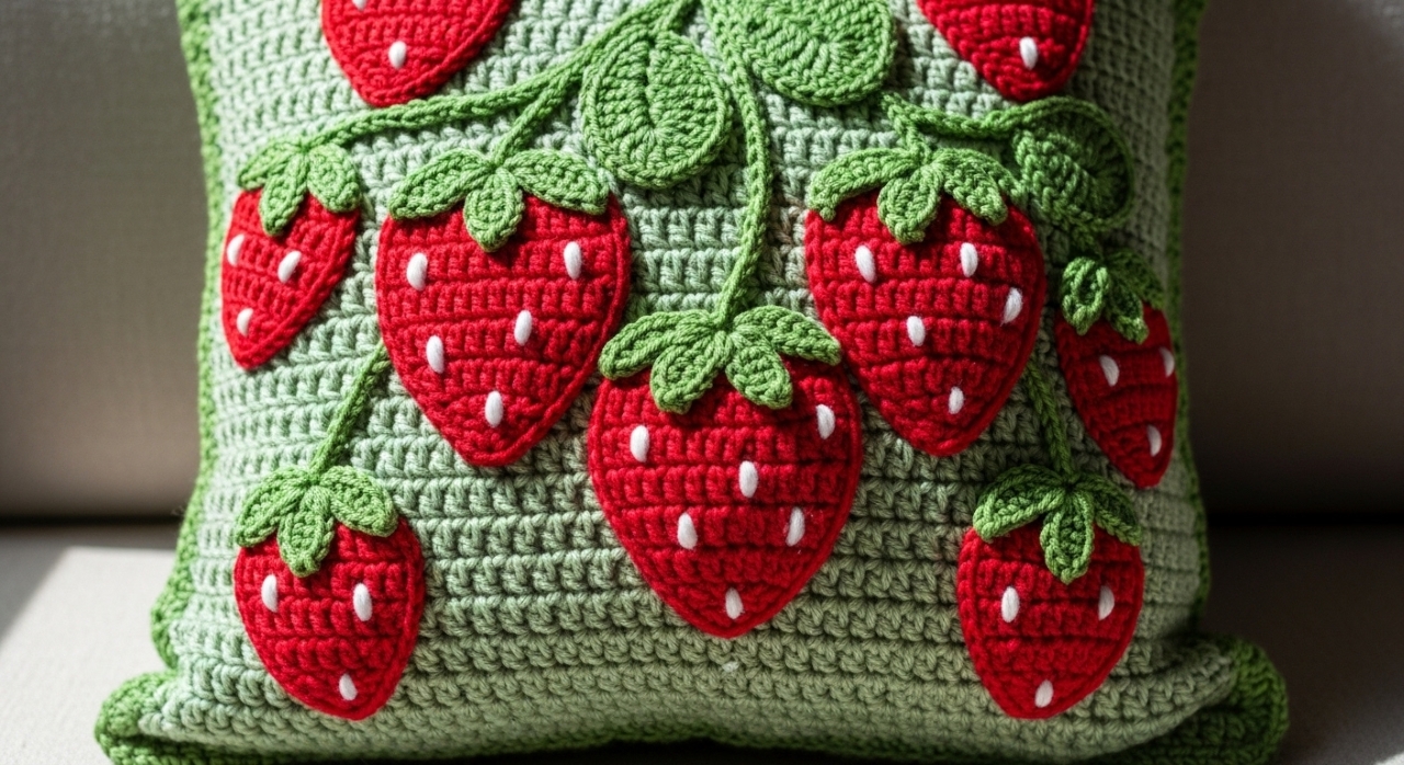 Almofada de crochê simples de fazer e perfeita para deixar a casa ...